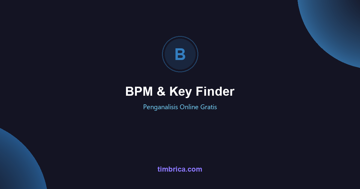 BPM & Key Finder Online Gratis | Timbrica